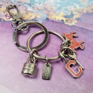 Coach | Bags | Coach Clasp Key Chain Ring Fob Holder Bag Charm | Poshmark